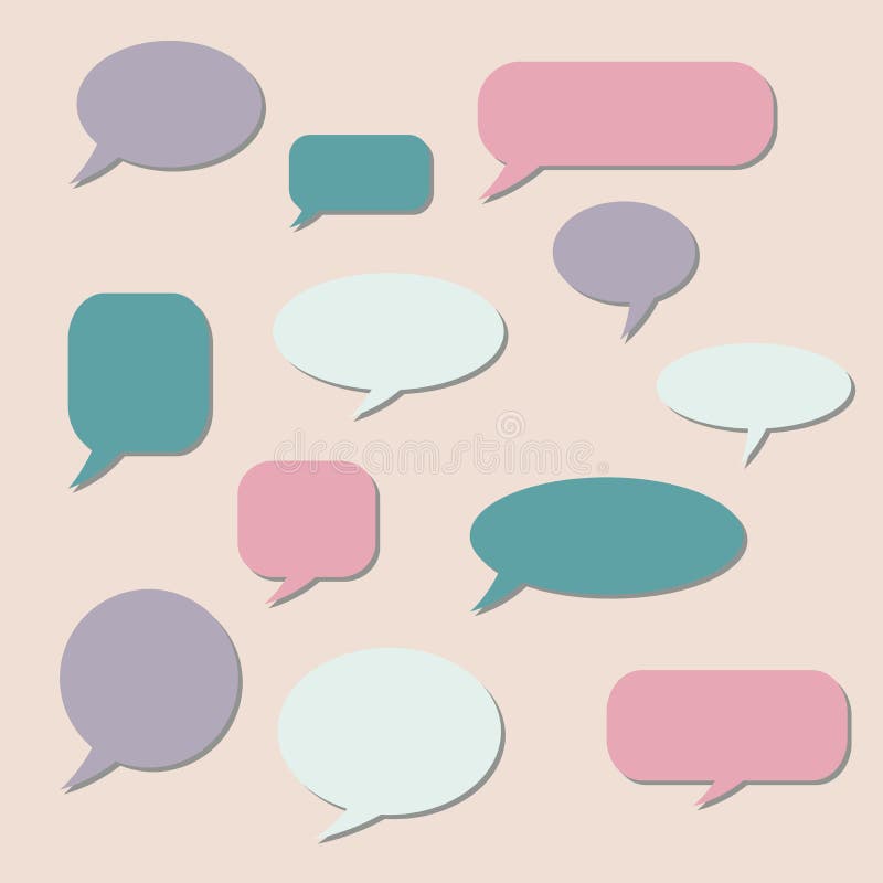 Thought Frame. Speech Bubble. Dream Cloud. Talk Balloon. Quote B Stock ...