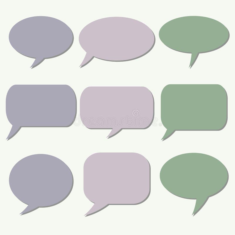 Thought Frame. Speech Bubble. Dream Cloud. Talk Balloon. Quote B Stock ...