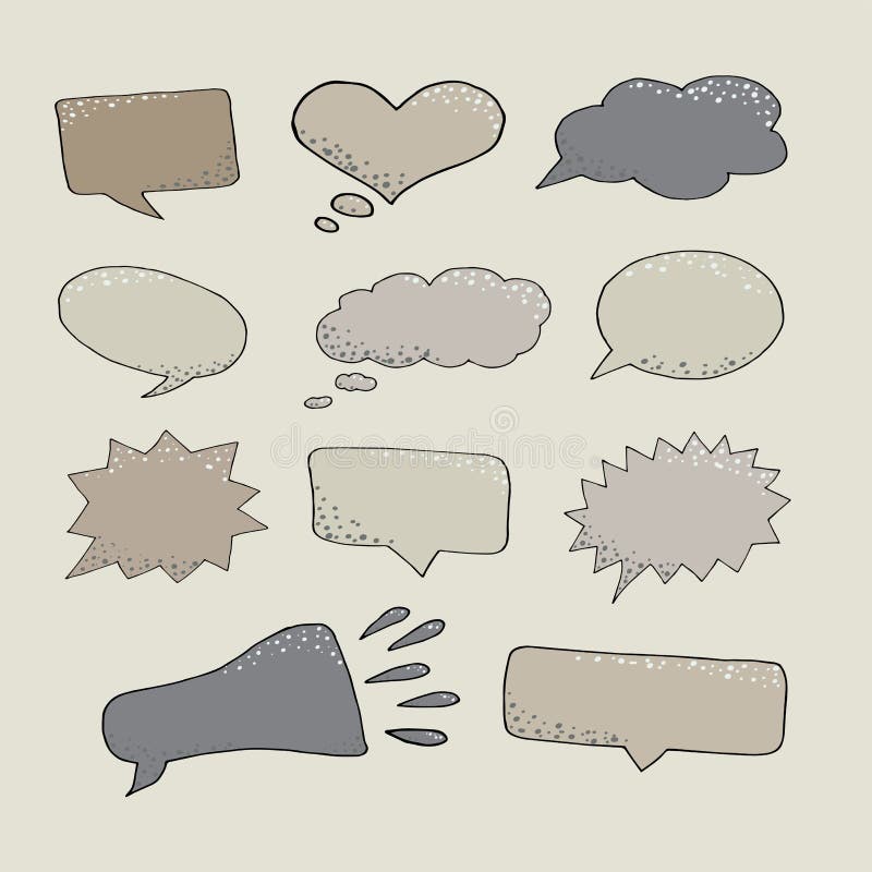 Thought Frame. Speech Bubble. Dream Cloud. Talk Balloon. Quote B Stock ...