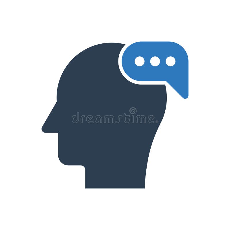 Thought Icon stock illustration. Illustration of solution - 376041632