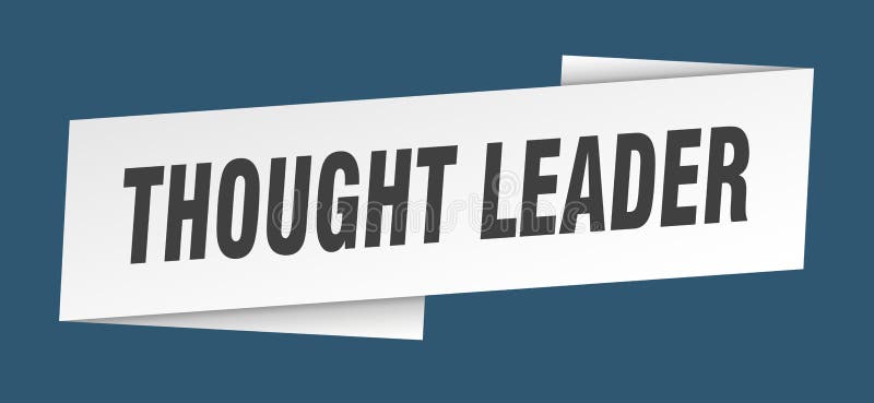 Thought Leader Banner Template. Thought Leader Ribbon Label Stock ...