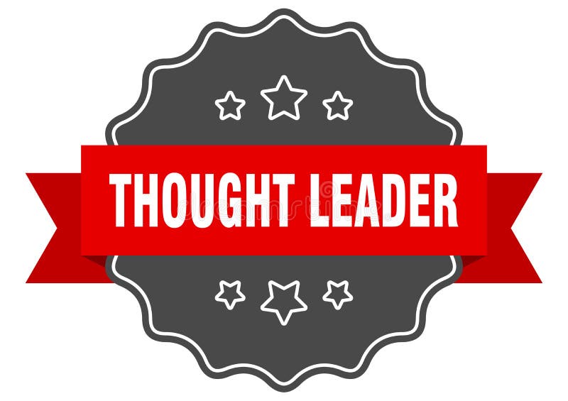 Thought leader label stock vector. Illustration of stamp - 194917804