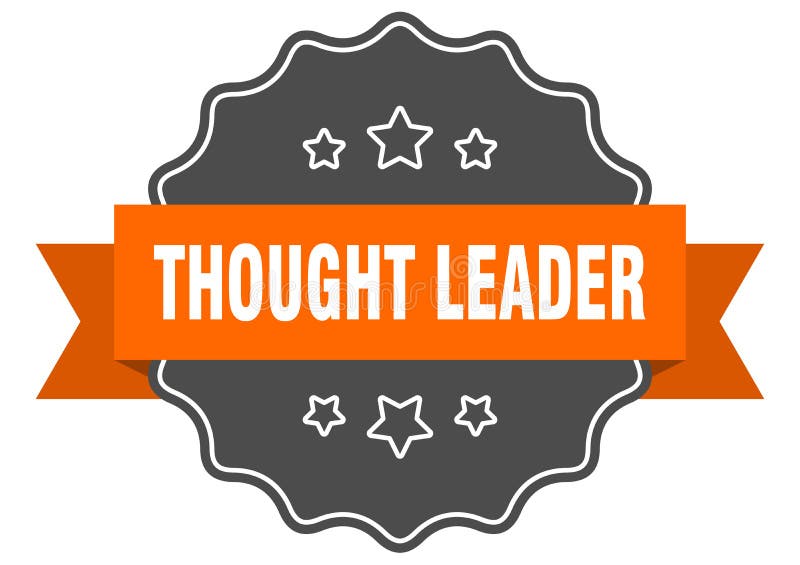 Thought leader label stock vector. Illustration of isolated - 194930437