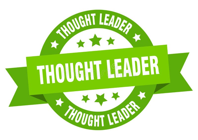 Thought Leader Round Ribbon Isolated Label. Thought Leader Sign Stock ...