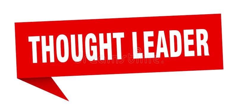 Thought Leader Speech Bubble. Thought Leader Ribbon Sign Stock Vector ...