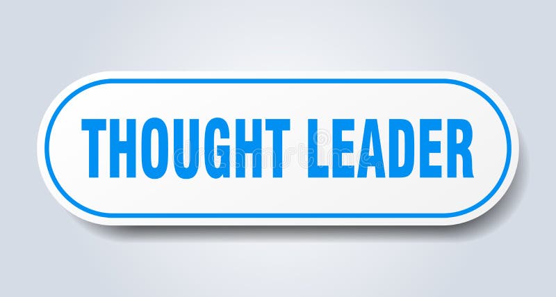 Thought leader sticker. stock vector. Illustration of isolated - 197147498