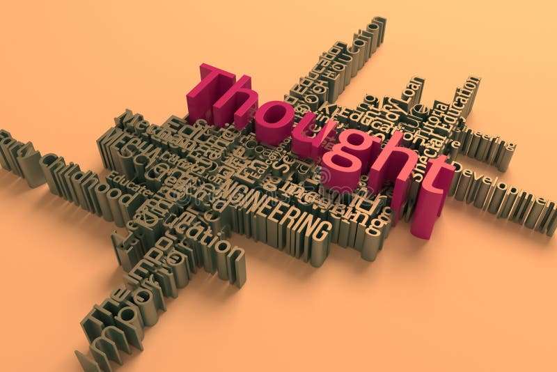 Thought, Learning, Education Keyword Words Cloud. for Graphic Design ...