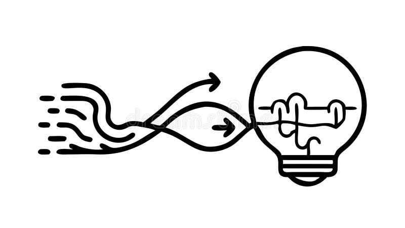Thought Process Idea Icon: Conceptual Development Insight, Vector ...