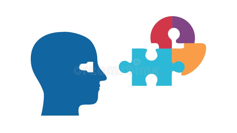 Thought Process Puzzle, Mind and Cognitive Gears, Vector Design ...