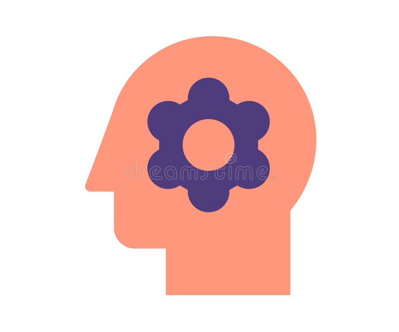 Thought Process Think Single Isolated Icon with Flat Style Stock Vector ...