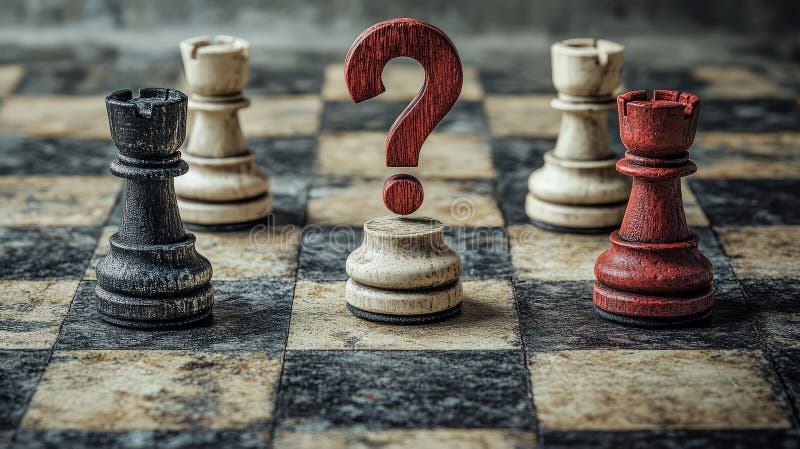 A Thought-provoking Chess Scene Highlighting Strategy with a Question ...