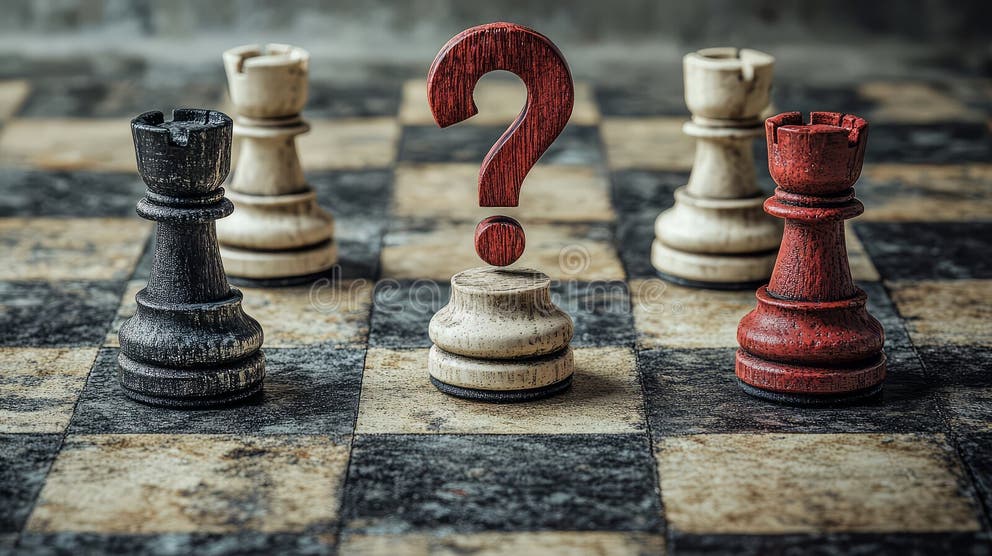 A Thought-provoking Chess Scene Highlighting Strategy with a Question ...