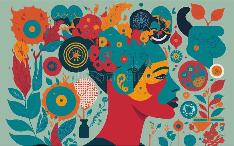 Thought Provoking Vector Illustration that Explores the Concept of ...