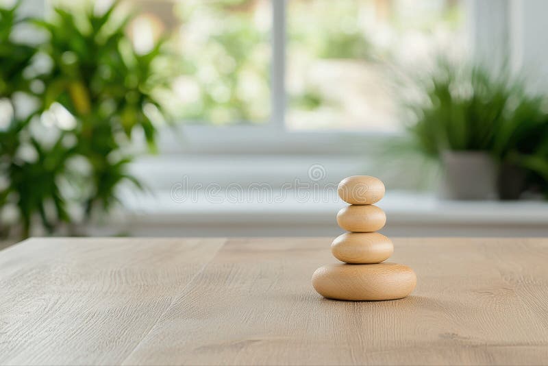 A Thoughtful Arrangement of a Stack of Rocks Carefully Balanced on a ...
