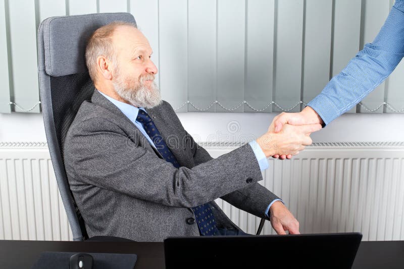 Thoughtful Employer Making a Deal Stock Image - Image of approval ...