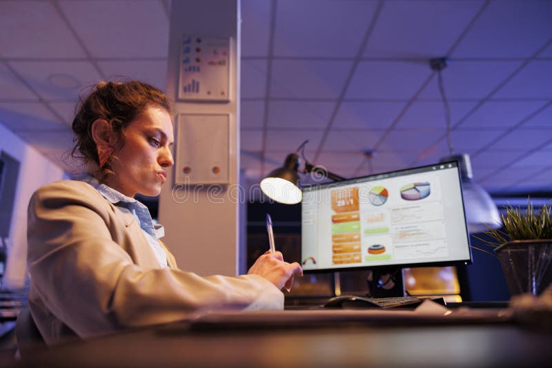 Thoughtful Entrepreneur Having Problem Planning Company Strategy Stock ...