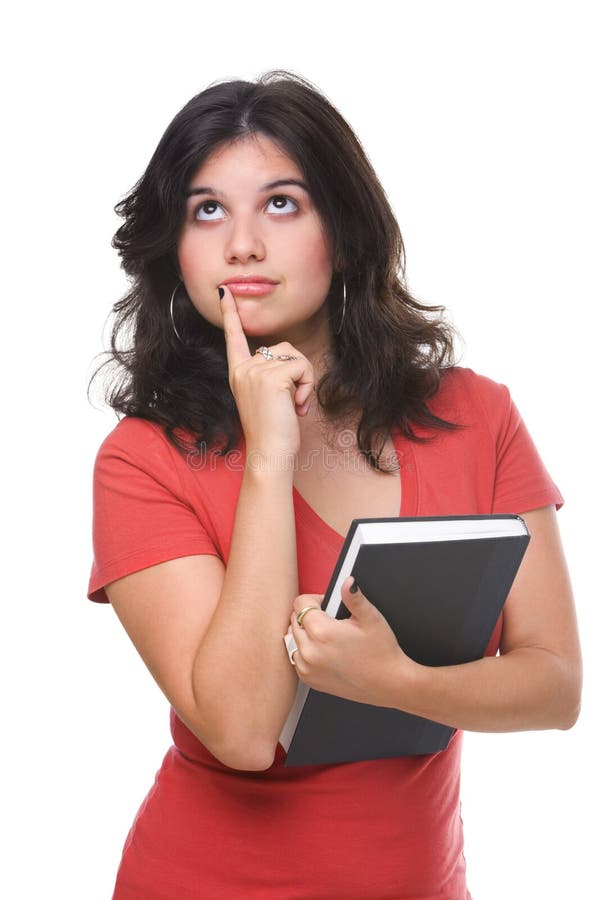 Thinking Student Transparent Background