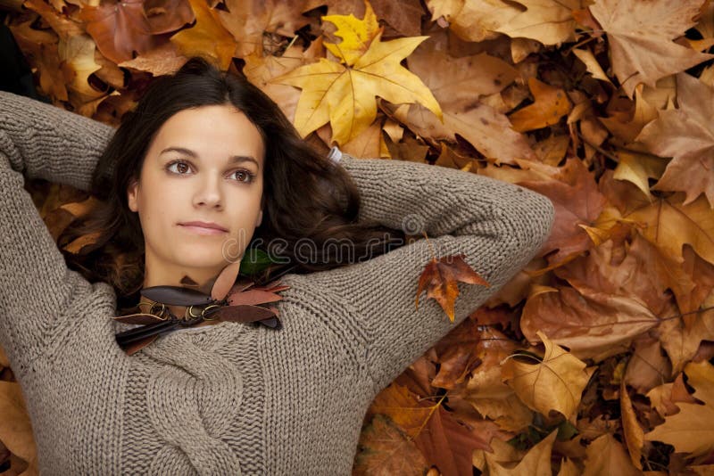 Thoughtful girl stock image. Image of peaceful, nature - 12066797