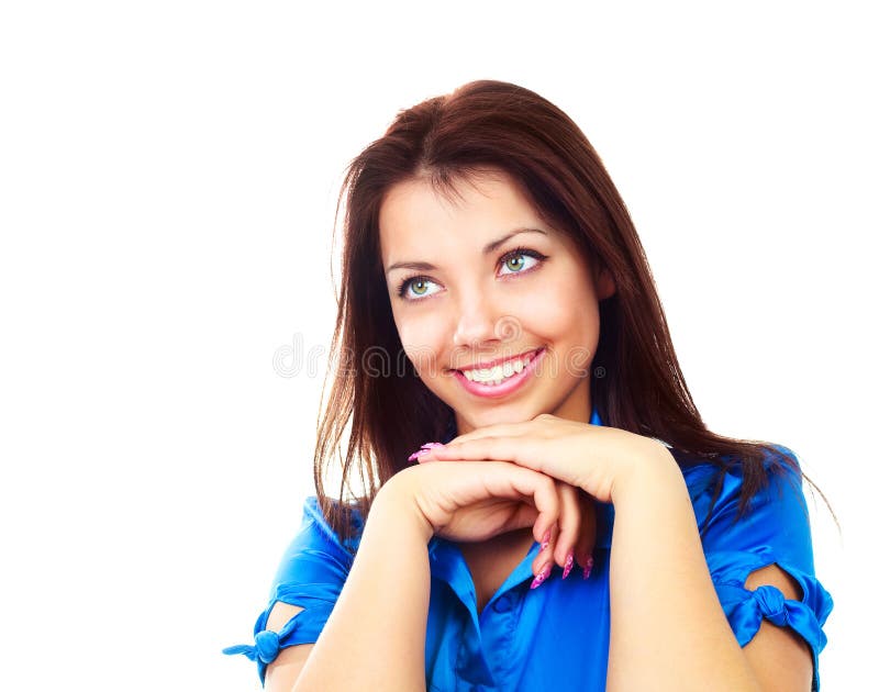 Thoughtful girl stock image. Image of dreamy, cheerful - 13447027