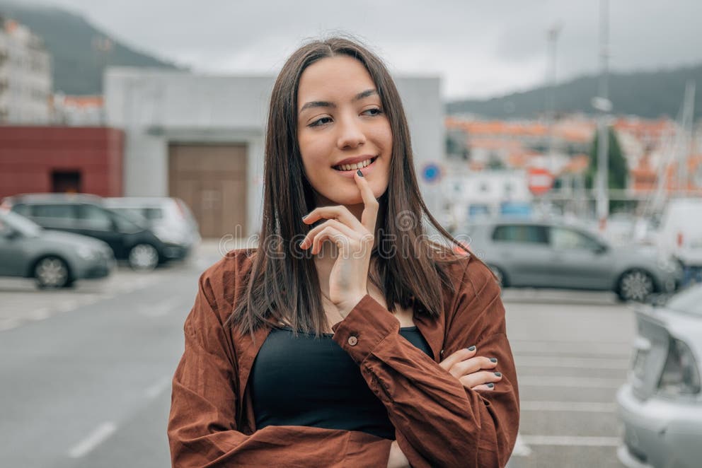 Girl with idea expression stock photo. Image of solution - 256046824