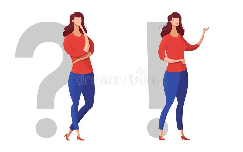 Answer Women Stock Illustrations – 1,038 Answer Women Stock ...