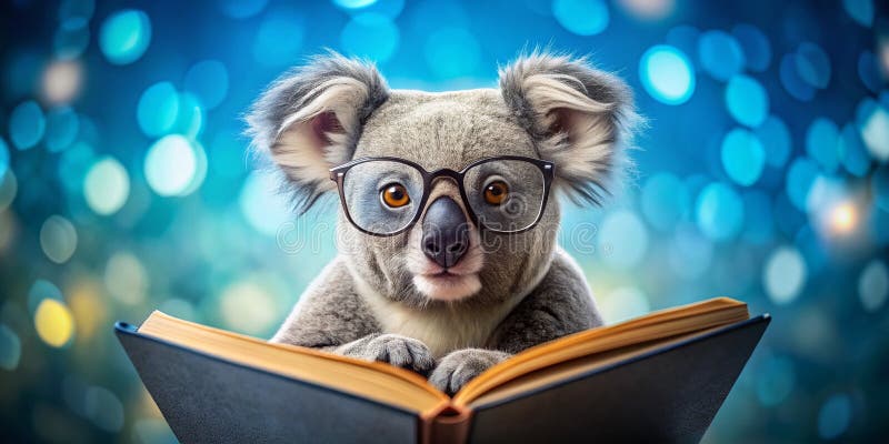 A Thoughtful Koala Embraces Learning Inspiring Stock Image of an ...