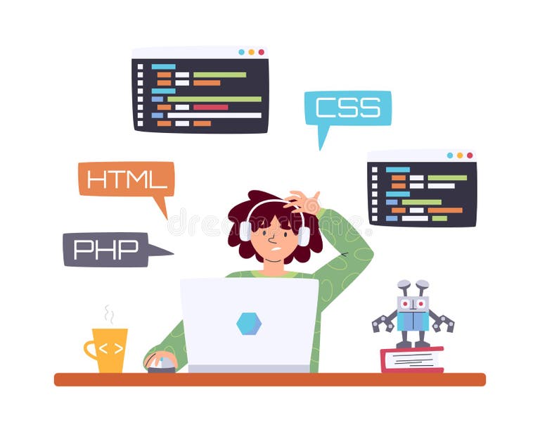 Teenager Coding Stock Illustrations – 250 Teenager Coding Stock Illustrations, Vectors & Clipart ...