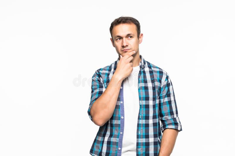 Pose of Considering Businessman Stock Image - Image of occupation ...