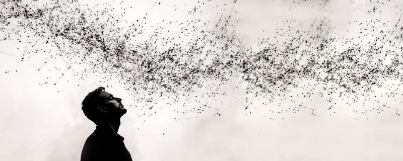 A Thoughtful Man Sitting in Deep Contemplation, His Expression ...