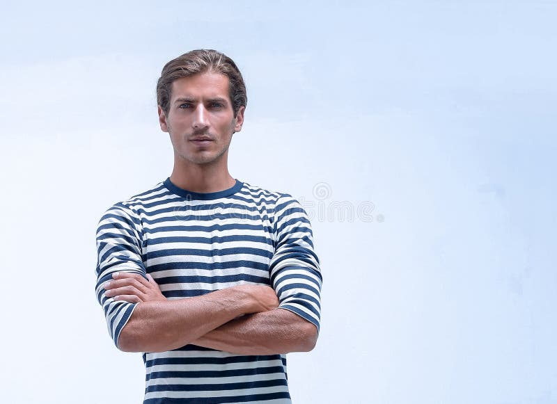 Thoughtful Man Standing in the Corner Stock Image - Image of problem ...