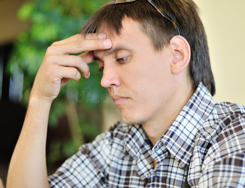 Thoughtful man stock image. Image of concept, person - 31610659