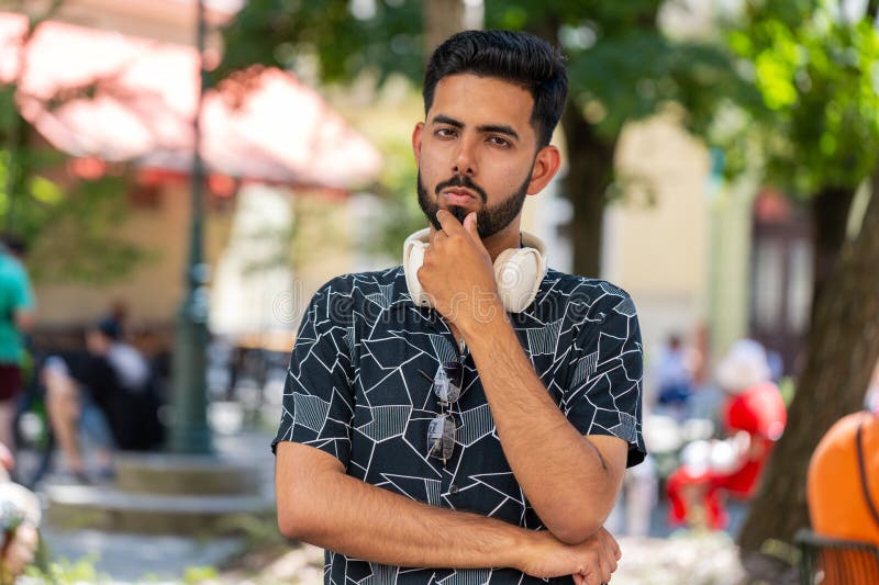 Comical Funny Indian Man Making Playful Silly Facial Expressions ...