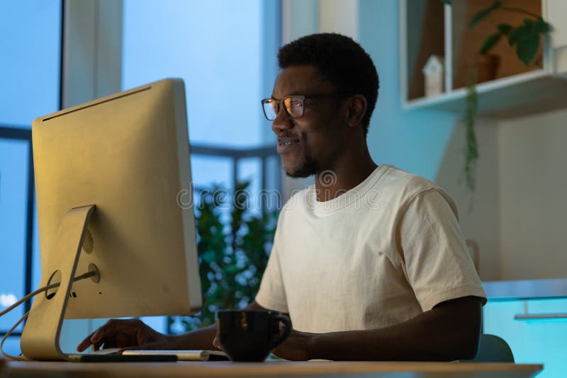 Thoughtful Web Developer Work on Computer, Programmer Trying To Find ...