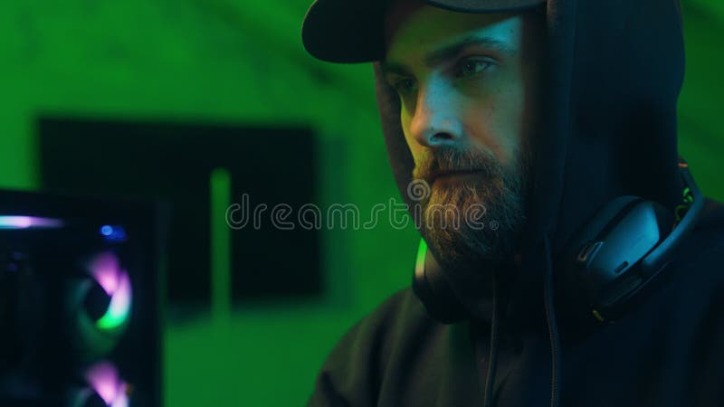 Thoughtful Programmer Man Typing Code Computer Thinking Male Guy 5085