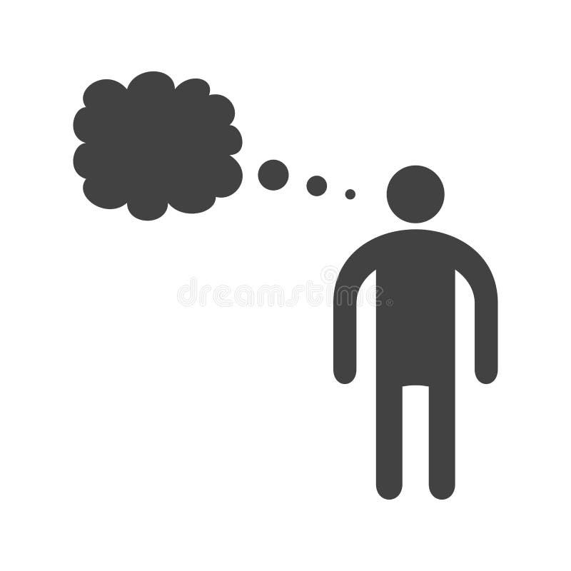 Thoughtful stock vector. Illustration of design, thinking - 99419760