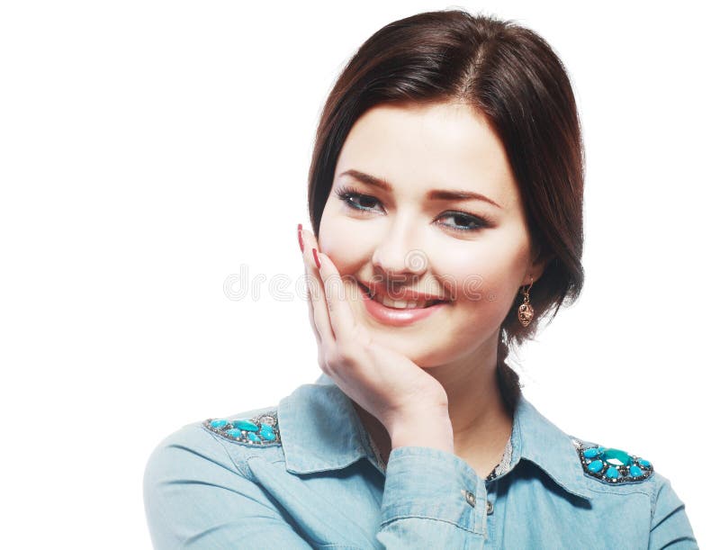 Thoughtful woman stock image. Image of confident, beauty - 37803331