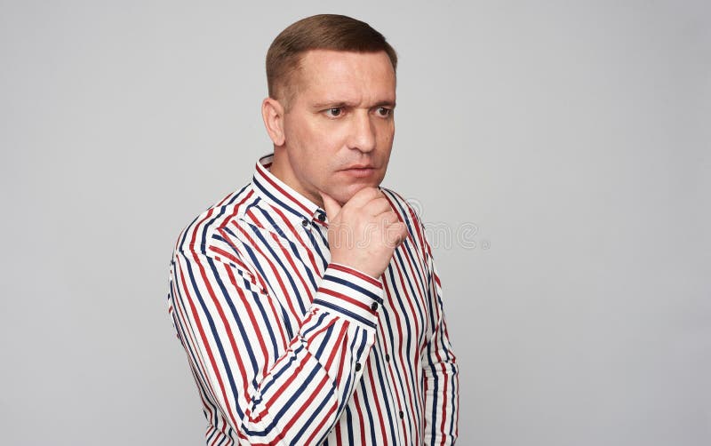 Thoughtful 40 Years Old Man is Serious Thinking Stock Photo - Image of ... Thoughtful 40 Years Old Man is Serious Thinking Stock Photo - Image of ...