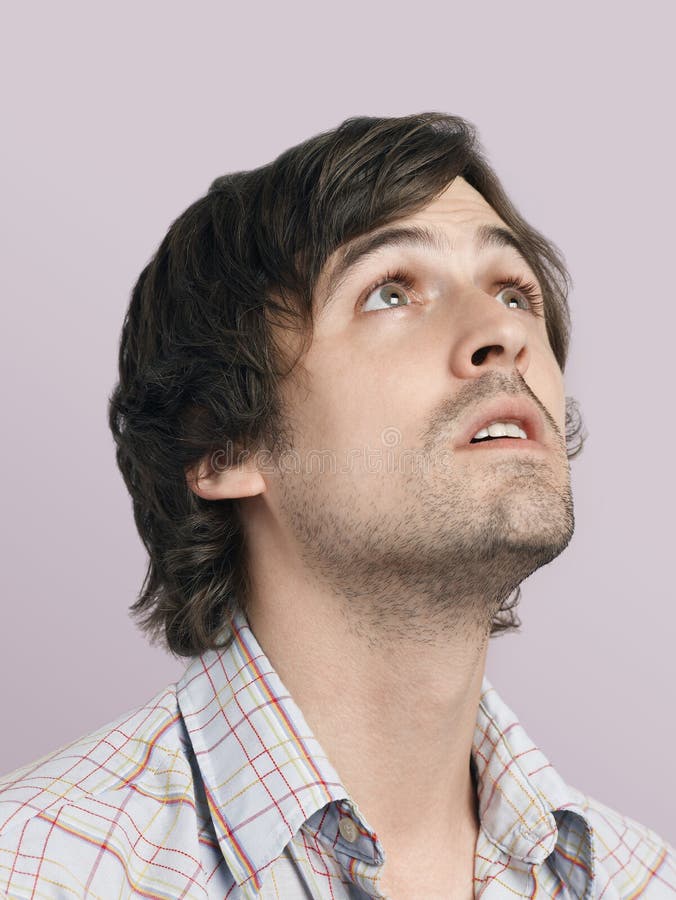 Young Man Looking Up stock photo. Image of happy, dream - 23649282