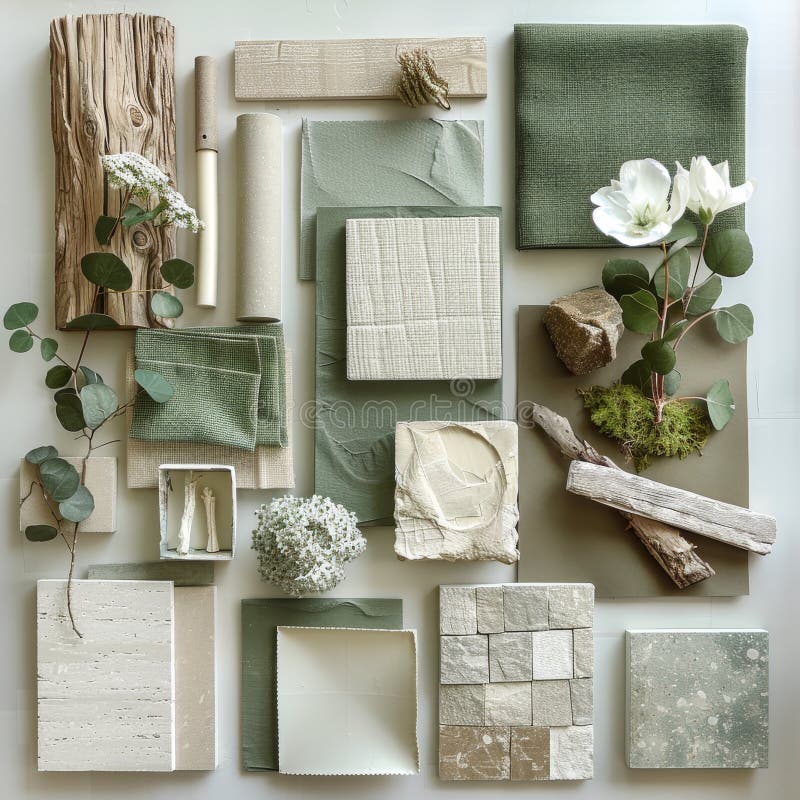 Interior Design Moodboard with Natural Materials and Textures ...