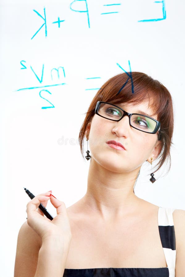 Thoughtfulness stock photo. Image of finger, lecture, brain - 7094962