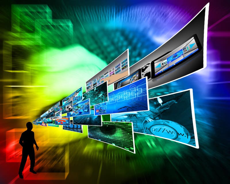 Thoughts of High Technology Stock Photo - Image of business, digital ...