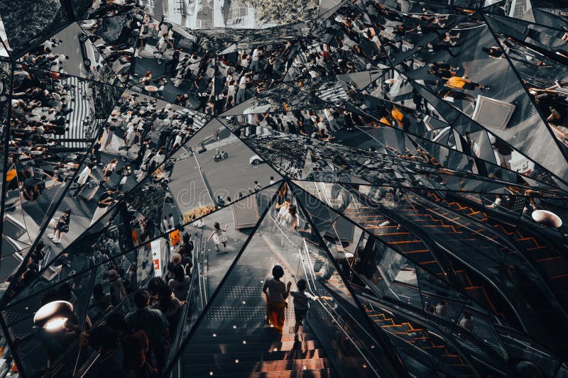 A Thousand Faces in the Mirror Editorial Photography - Image of people ...