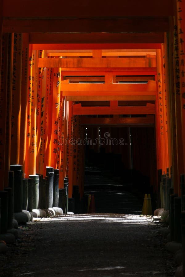Thousand Gates Shrine in Kyoto, Japan Editorial Stock Photo - Image of ...