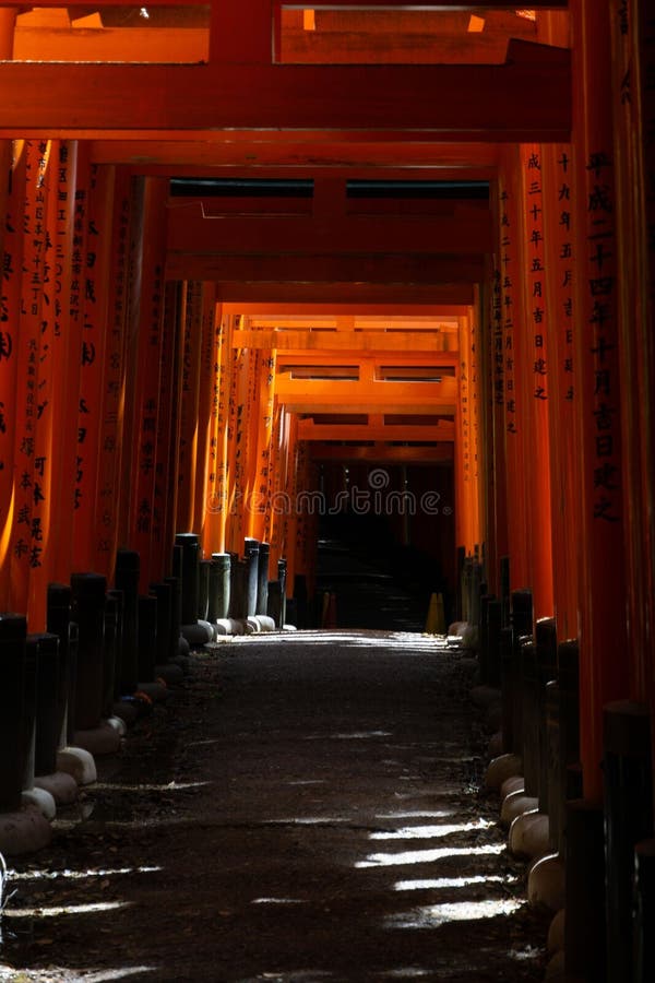 Thousand Gates Shrine in Kyoto, Japan Editorial Image - Image of serene ...