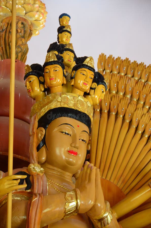 Thousand-Hand Quan Yin Bodhisattva Stock Photo - Image of buddhism ...