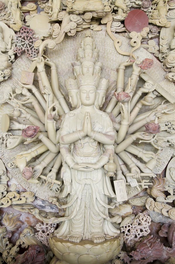 Thousand-hand Buddha stock image. Image of architecture - 7677743