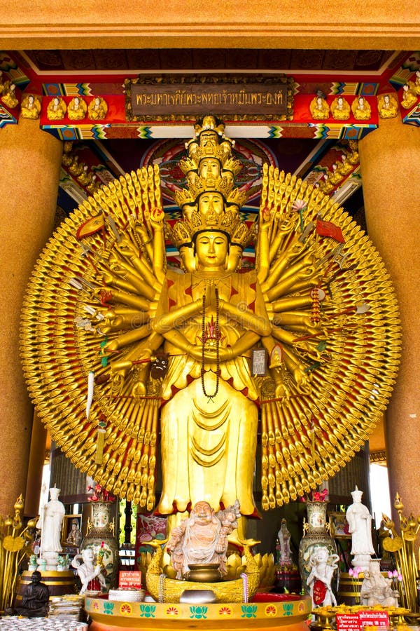 The Ten Thousand Hands Buddha Statue Stock Photo - Image of east, quan ...