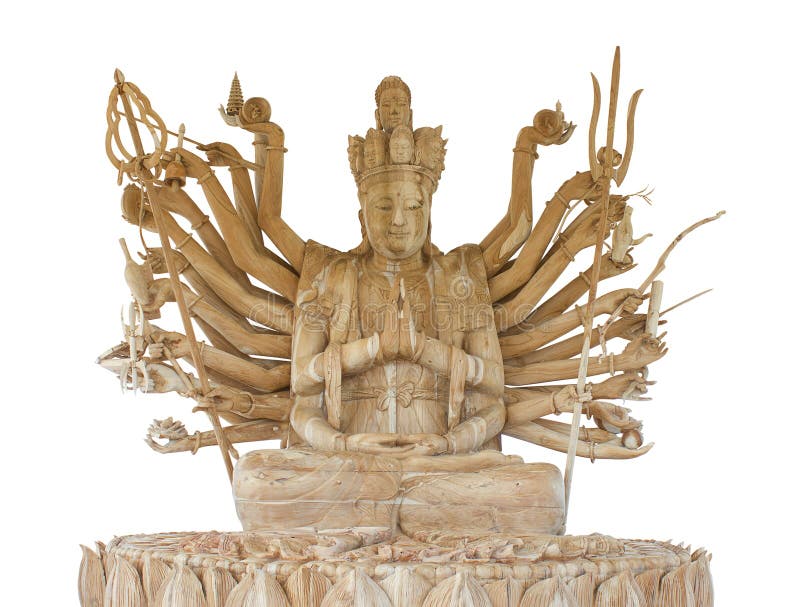 Thousand hands Buddha stock photo. Image of enlightenment - 21884172