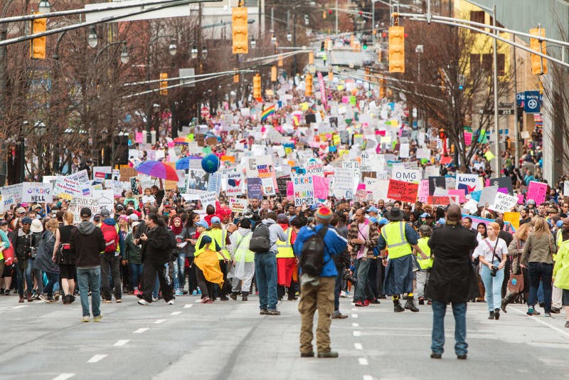 Thousands Line Up To Walk in Atlanta Social Justice March Editorial ... Thousands Line Up To Walk in Atlanta Social Justice March Editorial ...