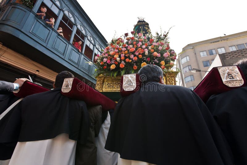Thousands of People Participate in the Procession of Santa Rosa De Lima ...